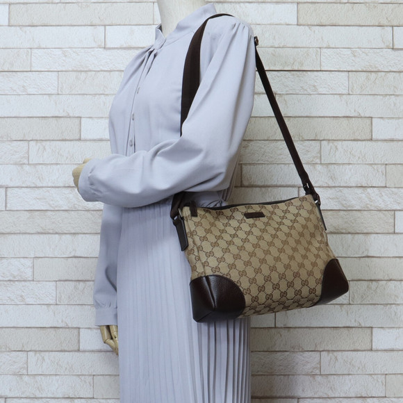 Gucci | Bags | Gucci Bag Gg Tan Shoulder | Poshmark
